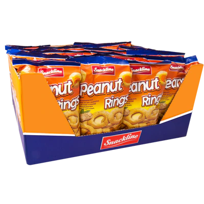 Anelli di arachidi snack di mais ed arachidi 125g | Gunz