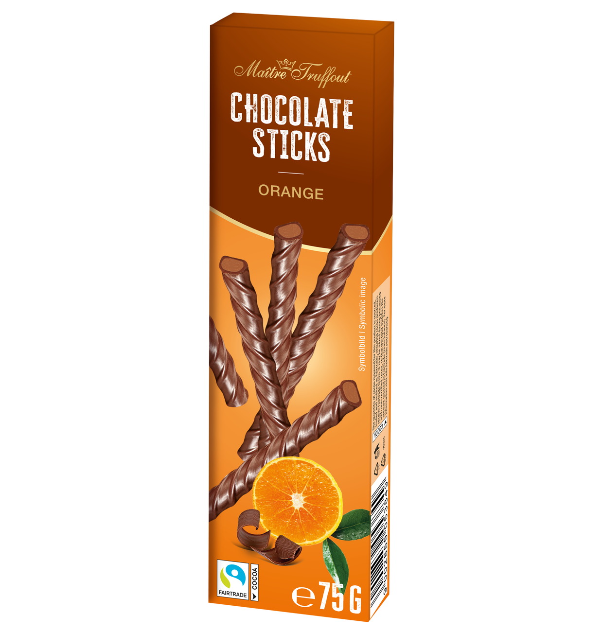 Gunz - Milk chocolate sticks orange 75g