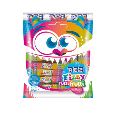 PEZ Fizzy monster Tutti Frutti 10x6g | PEZ